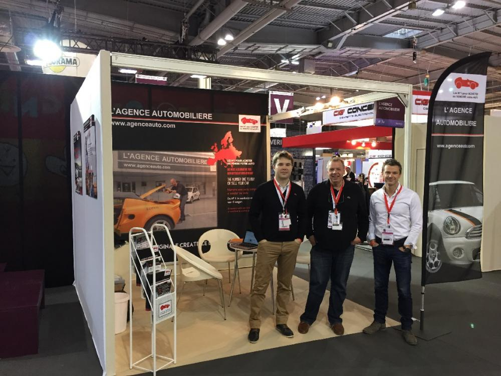 Stand au salon de la franchise à Paris
